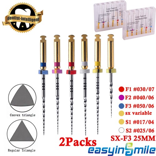 2Packs Dental Endodontic Files X-Taper Super Elastic Niti Endo Rotary ...
