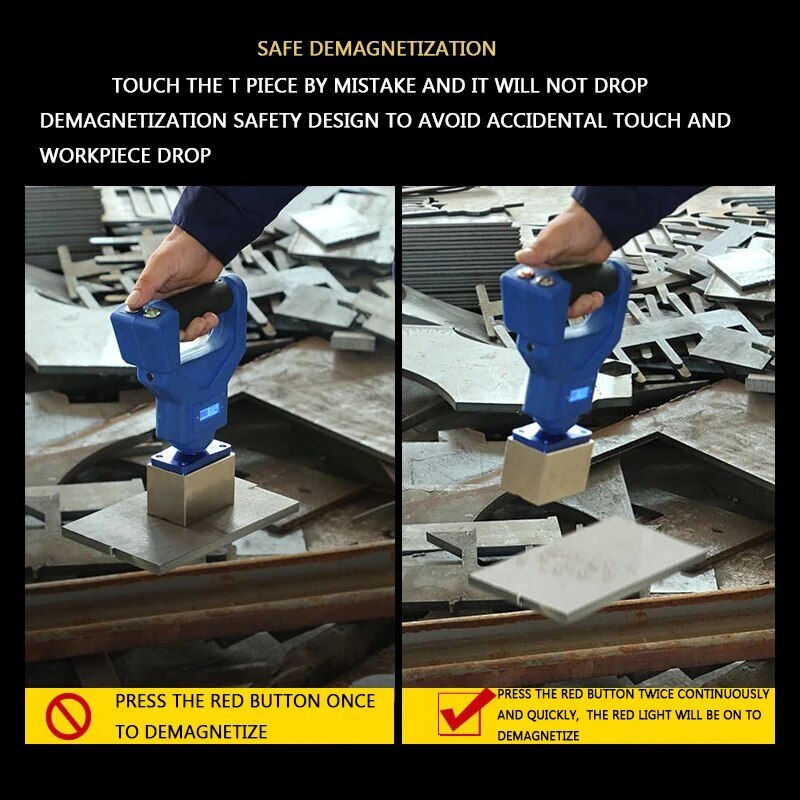 New Electric Control Hand-held Permanent Magnet Lifter Steel Plate ...