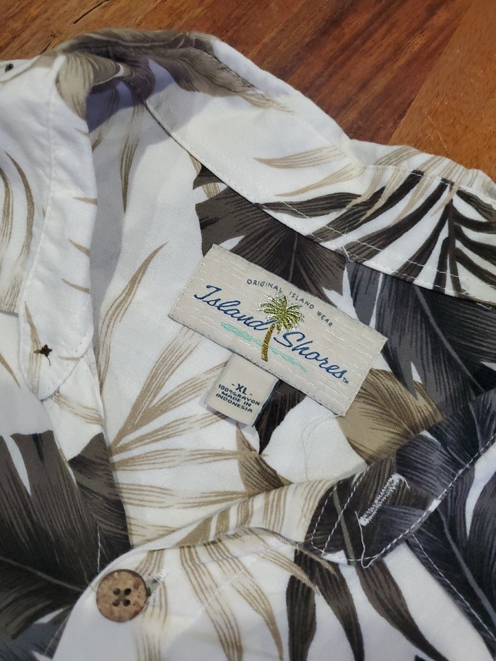 Island Shores Hawaiian 🌴 Tropical Shirt Men's XL Lightweight Rayon | eBay