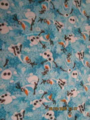 DISNEY FROZEN OLAF FLEECE - 1 YARD ONLY - 60 INCHES WIDE | eBay