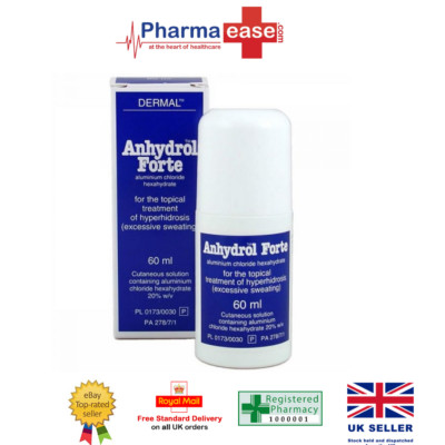 ANHYDROL Forte Roll On 60ml For excessive sweating.(Roll on just like ...