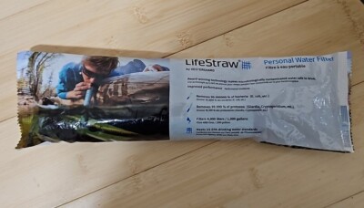 LifeStraw Personal Water Filter Hiking Camping Travel Emergency ...