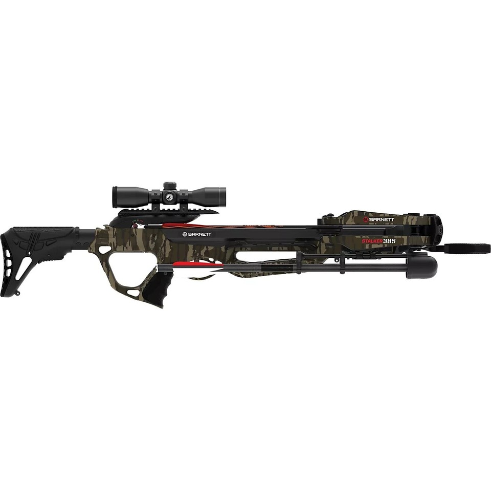 NEW Barnett Stalker XP 385 Crossbow Package 385 FPS Mossy Oak ...