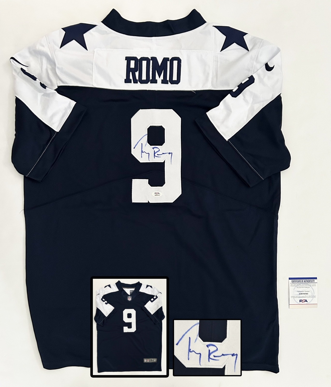 Tony Romo Autographed Memorabilia | Signed Photo, Jersey, Collectibles ...