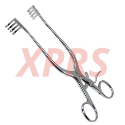 Adson Retractor, 8.5", Straight Arms, 4 x 4 Sharp Teeth, Prem. German ...