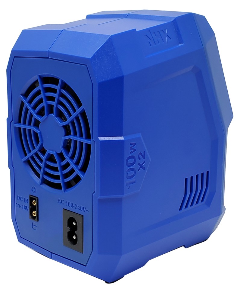 NHX EZPRO DUO 100W X2 Dual AC/DC 12A LIPO/LIHV & NIMH RC Battery ...