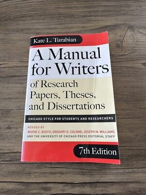 A Manual for Writers of Research Papers, The- Turabian, 9780226823379 ...