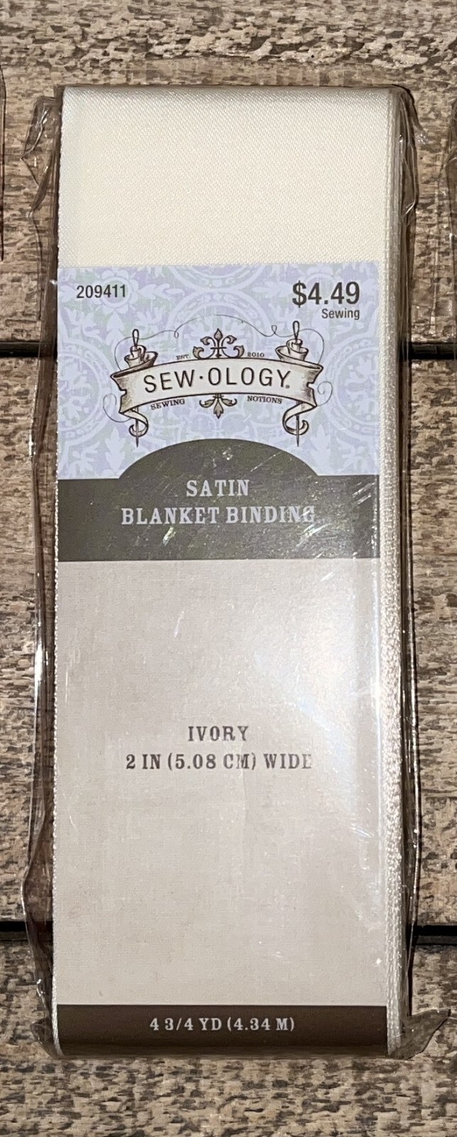 NEW Sew-ology Wrights Like Satin Blanket Binding Sewology | SHIPPING ...
