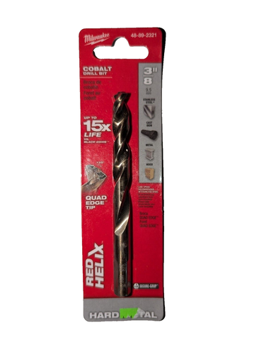 Milwaukee 3/8 in. Cobalt Red Helix Twist Drill Bit | eBay