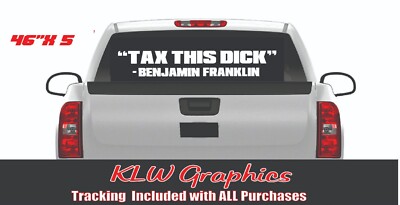 Tax this D Window Decal Sticker Turbo Diesel Truck Crew Cab USA Funny ...