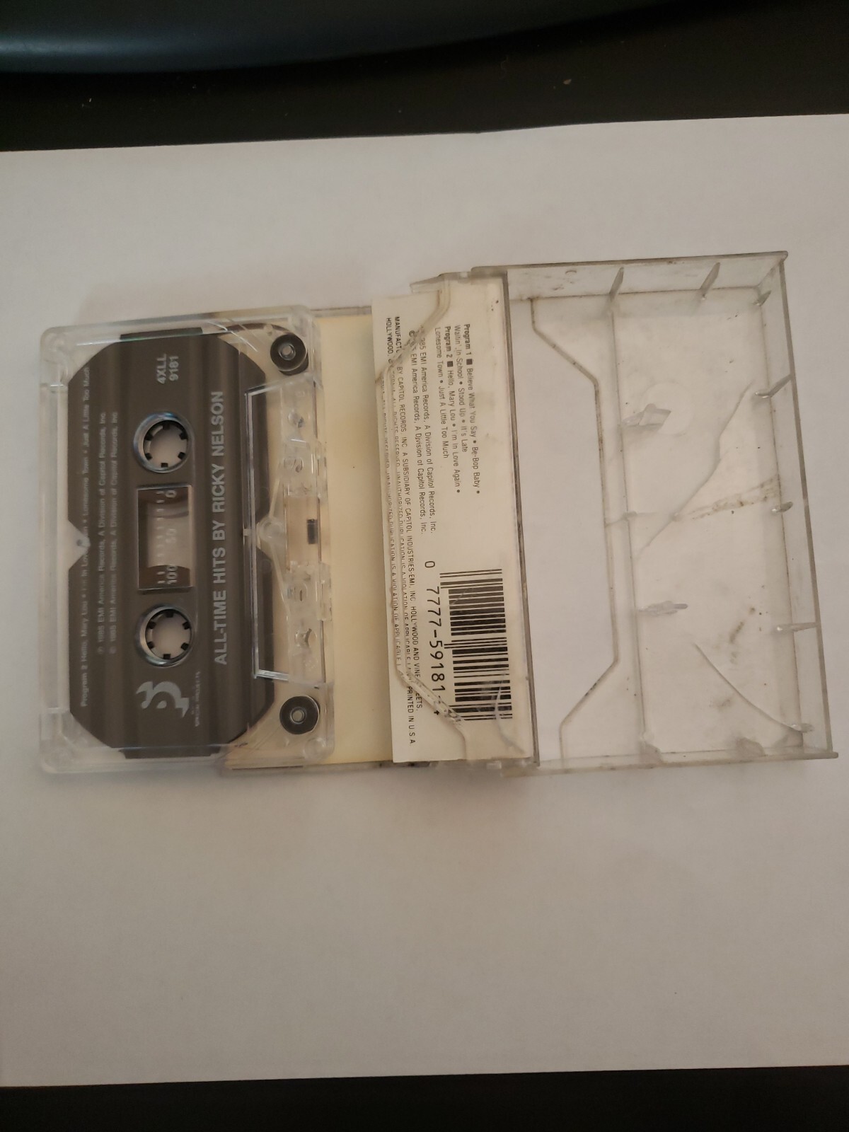 Ricky Nelson All Time Hits Original 1985 Capitol Cassette Tape Ozzie ...