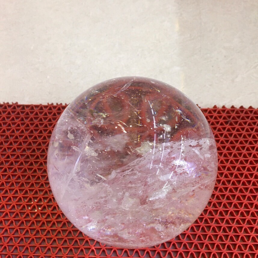 TOP 100mm Natural Clear crystal Ball Sphere Quartz Crystal Mineral ...