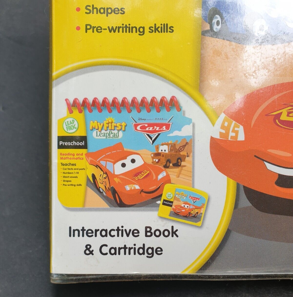 LeapFrog MY FIRST LEAP PAD Disney Pixar CARS Interactive Book Cartridge ...