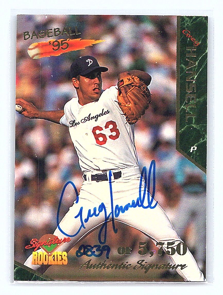 1995 Signature Rookies - Signatures #23 Greg Hansell /5750 (AU) for ...