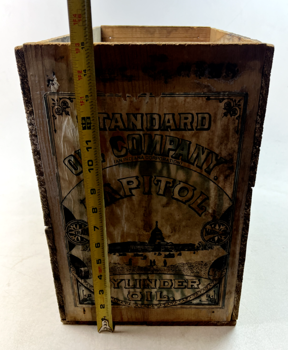 Vintage Standard Oil Company Wooden Crate - 15" x 20.5" x 10.25" | eBay