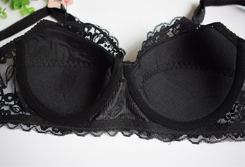 Women Bras Hot Lingerie 30-42A B C D Deep V Lace Push Up Bra Underwire ...