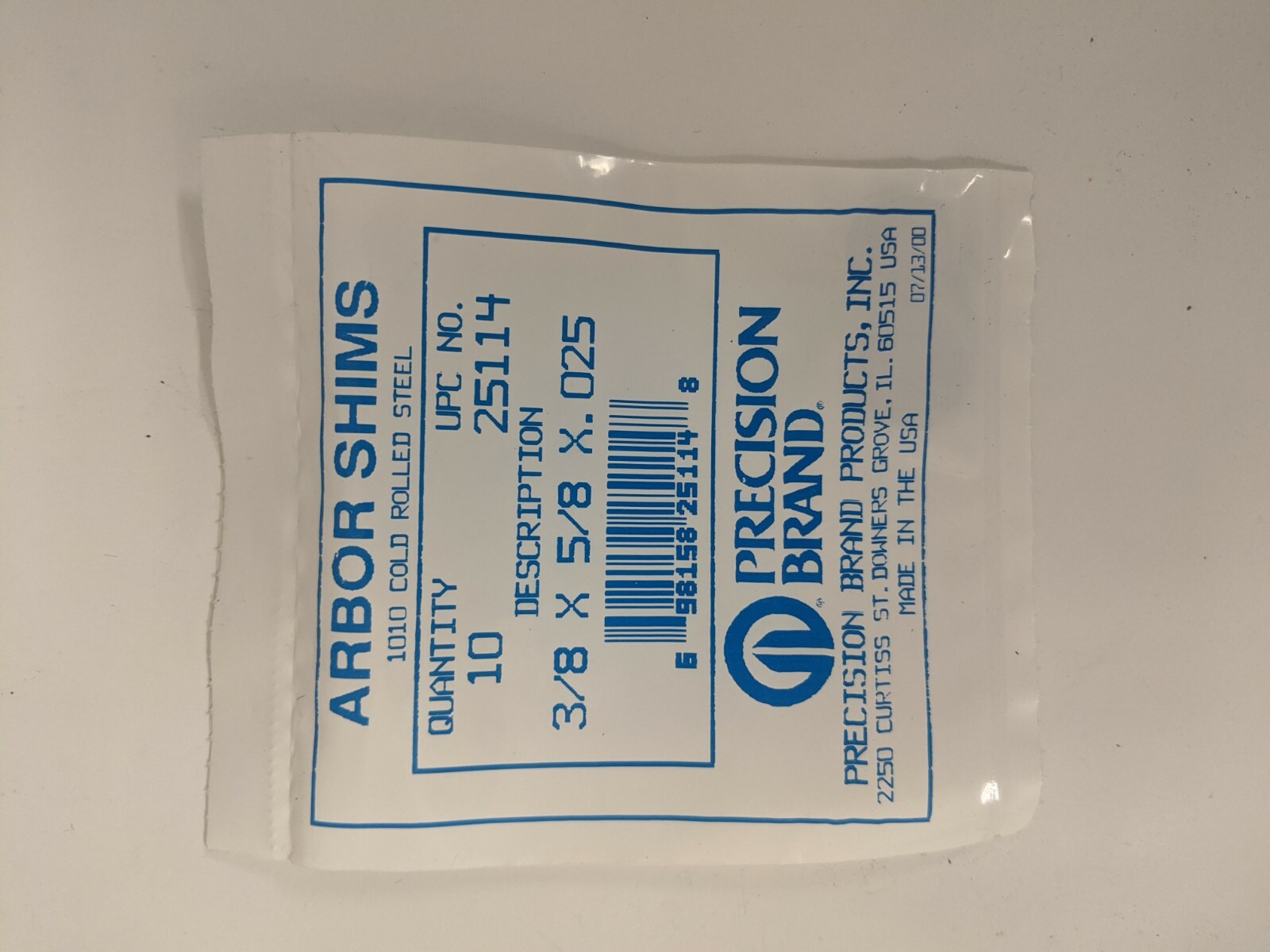 Arbor Shims 25114, .025” | eBay