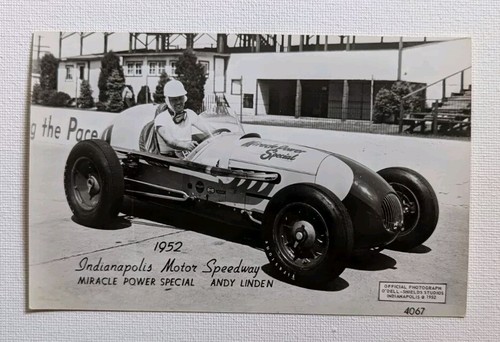 RPPC IMS 1952 Andy Linden Indianapolis 500 Miracle Power Special ...