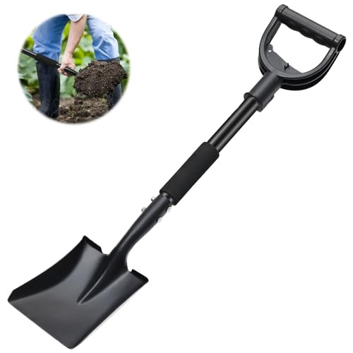Shovel, Flat Shovel for Gardening, 31 inch Small Square Shovel with ...