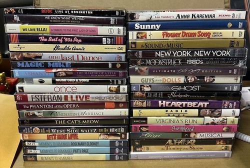 Lot of 37 Music DVDs Music Movies or Musical related | eBay