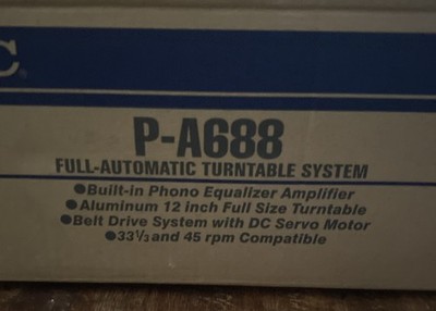 TEAC P-A688 Automatic Belt Drive Turntable w/ Built-In Amp, Brand New ...