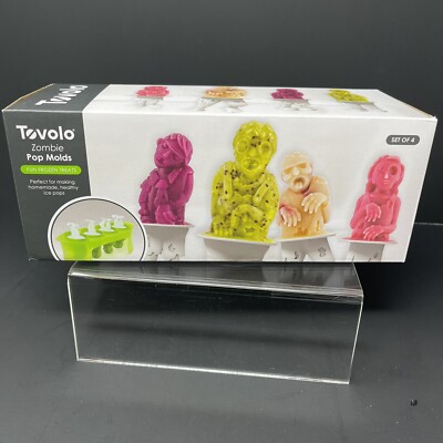 Tovolo Silicone Ice Pop Molds ZOMBIE Halloween Set 4 Homemade Frozen ...
