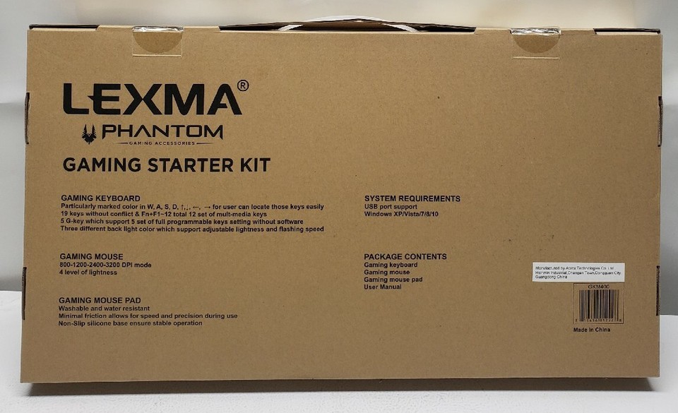 Lexma Phantom Gaming Keyboard Starter Kit | eBay