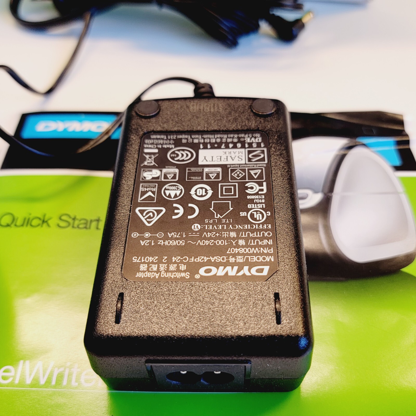 Dymo LabelWriter 450 1750110 Label Printer - Black/Silver W/Power ...