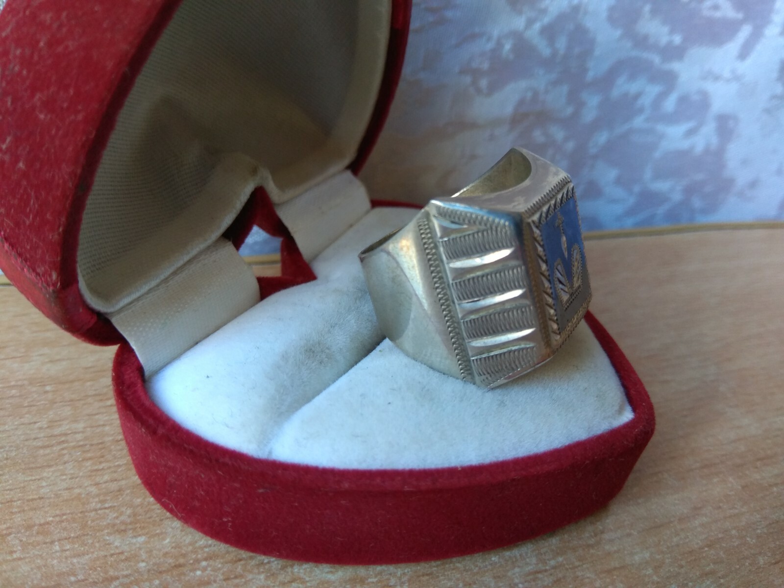 Vintage Ring Kubachi USSR Soviet Silver 916 star stamp 10 g Size 12 ...