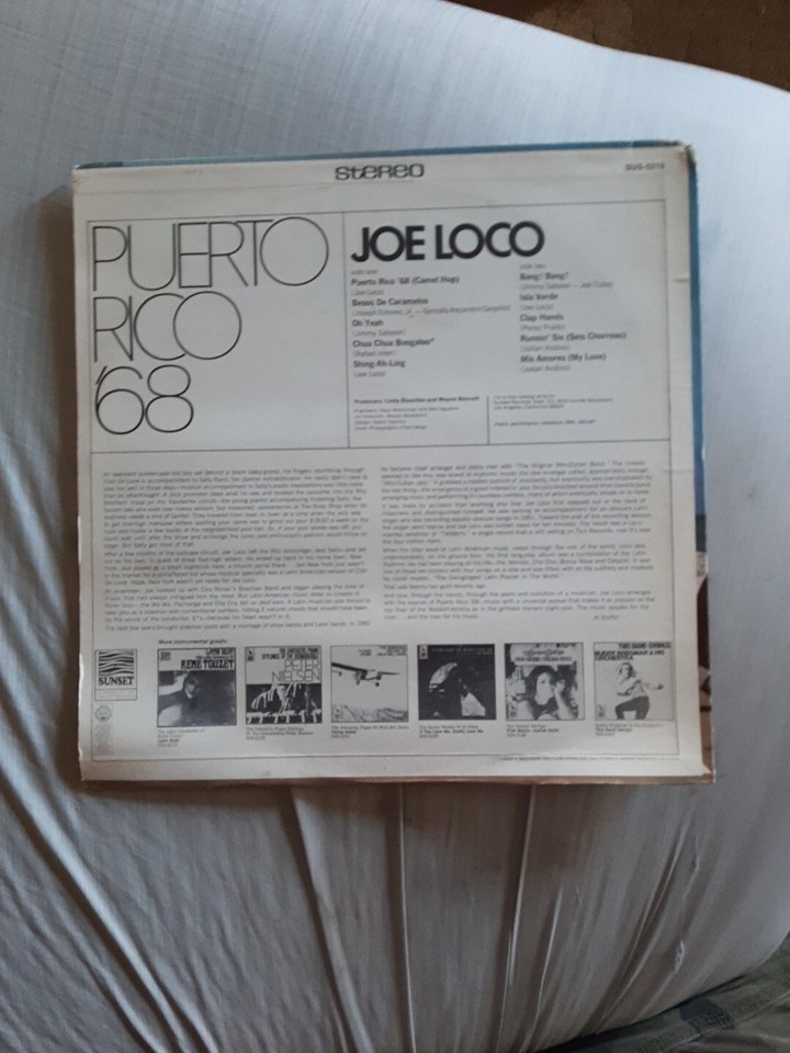 Joe Loco Puerto Rico '68 33rpm Lp | eBay