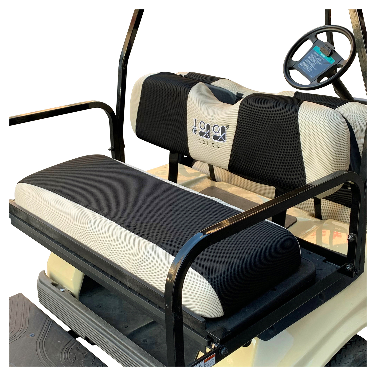 Golf Cart Front Rear Seat Covers For Club Car DS & EZGO RXV TXT, Mesh ...