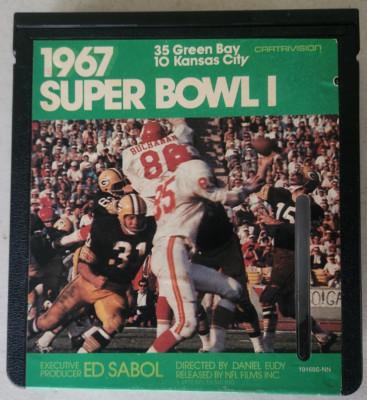 RARE & Vintage Cartrivision Recording Super Bowl 1 Green Bay & Kansas ...