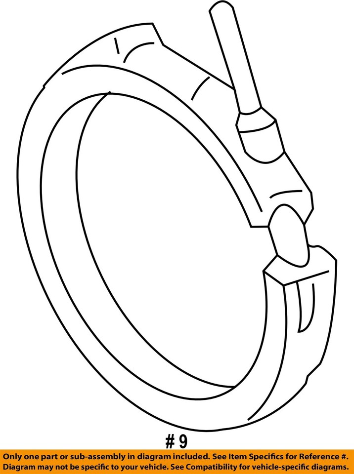 GM OEM 17-24 Sierra 2500 HD Turbocharger Components-Converter Clamp ...
