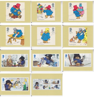 GB MNH MINT PHQ CARD POSTCARDS NO 521 2023 PADDINGTON BEAR FULL SET ...