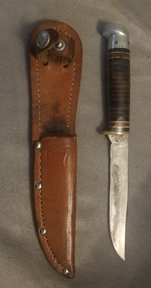 Western Fixed Knife Blade Official VTG Boy Scouts of America w ...