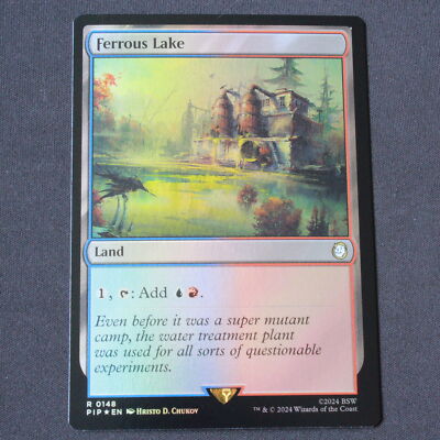 MTG Fallout (PIP) Rare FOIL Ferrous Lake 148 NM | eBay