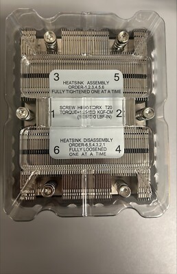Supermicro SNK-P0082P 1U Passive AMD EPYC 9004 Series Heat Sink Socket ...