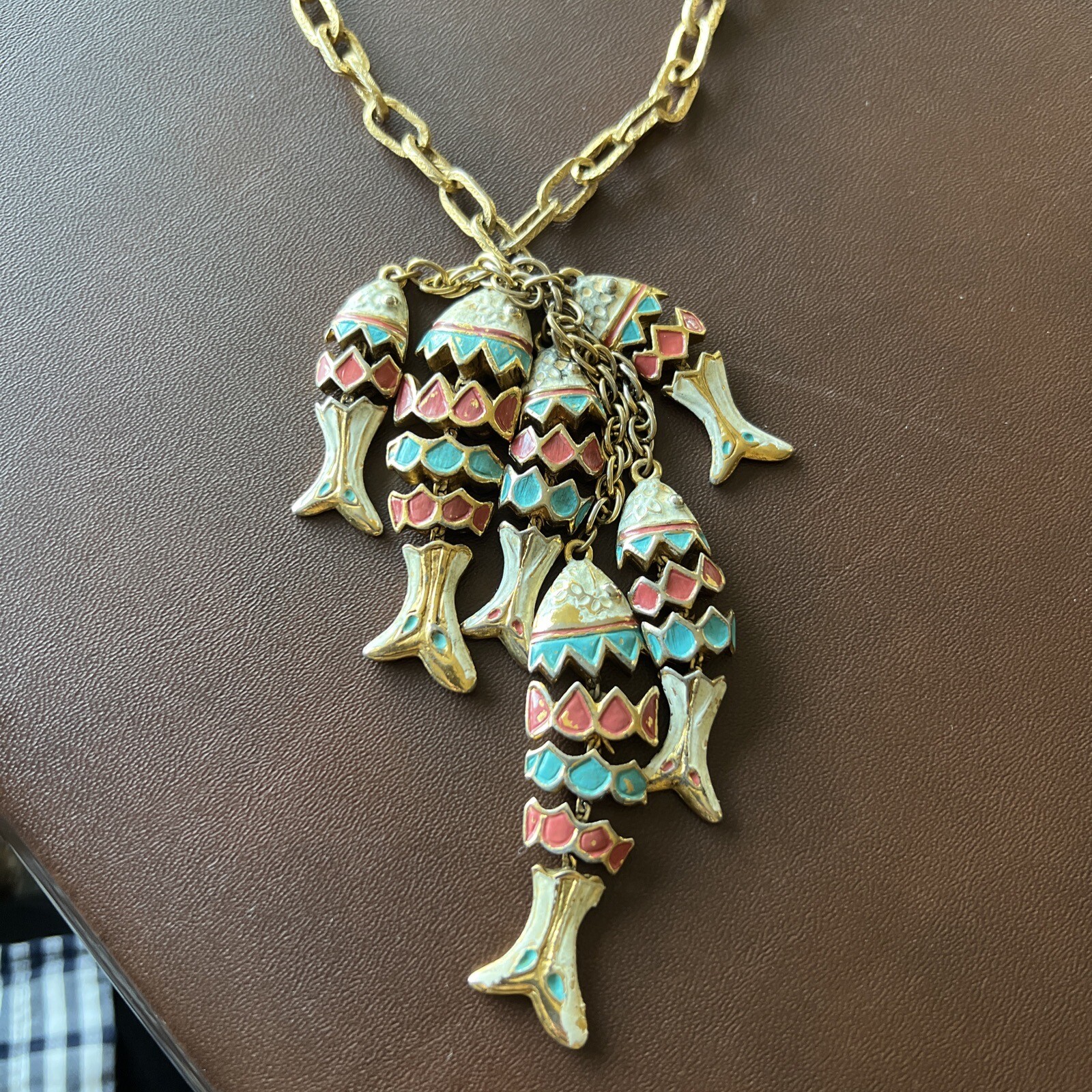 Vintage Articulating 6 Koi Fish Enamel Charms/pendant… - Gem