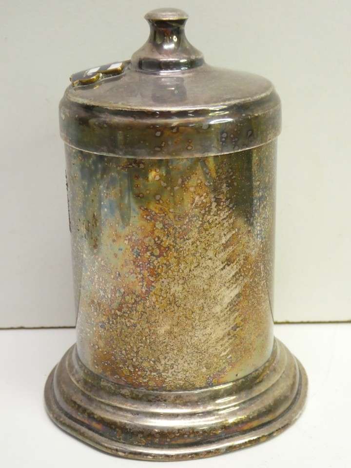 VINTAGE CIGARETTE CIGAR CASE ART DECO STERLING SILVER PLATE MV MANUNDA ...