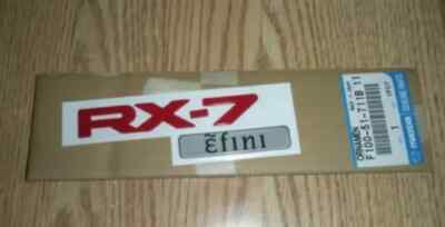 MAZDA Genuine OEM RX-7 FD3S Efini RED Rear Badge Emblem | eBay