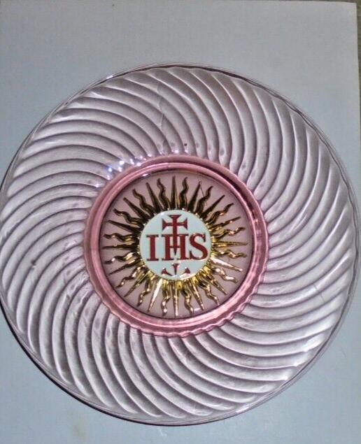 Catholic Jesuit IHS Seal Church Crest Cosmic Wall Door LED Plate Light ...