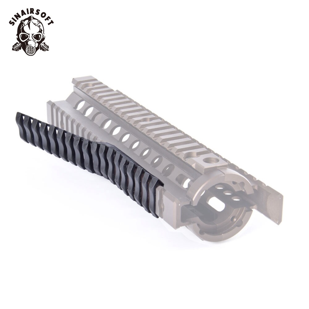 4pcs Rifle Picatinny Ladder Rail Cover Set 18 Slot Rubber Heat ...