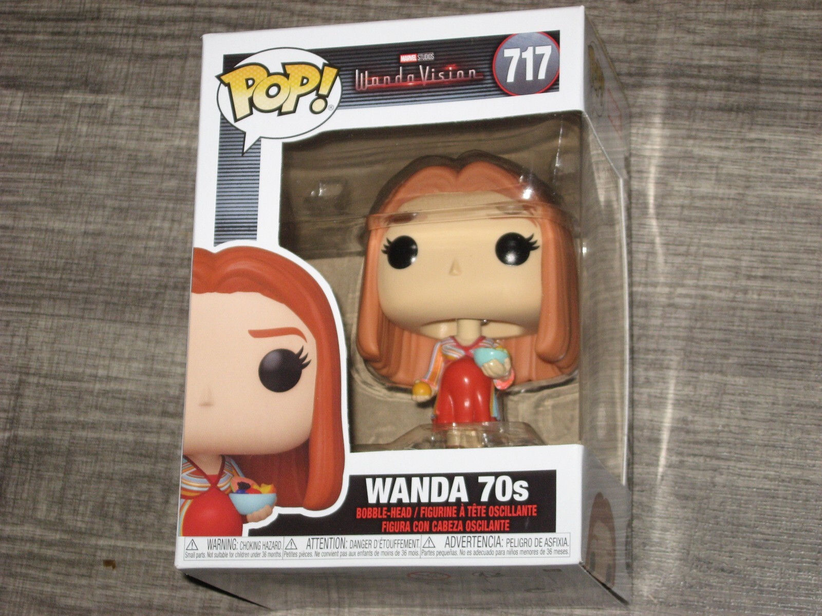 FUNKO POP BOBBLE HEAD MARVEL WANDA VISION #717 WANDA 70S NEW | eBay
