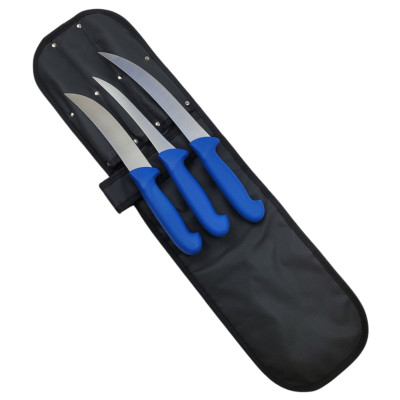 JERO Butcher Meat Processing Knife Set with Storage Pouch - Made in ...