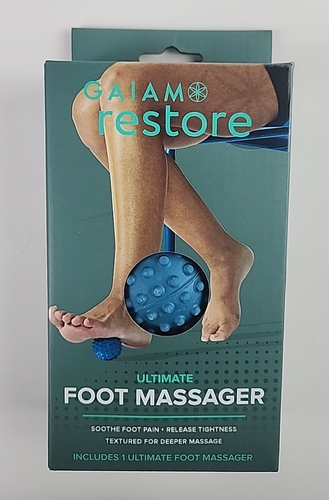 Gaiam Restore Ultimate Foot Massager Ball - Blue - Deep Massage Soothe ...
