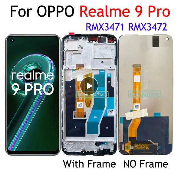 For Oppo Realme 9 Pro RMX3471, RMX3472 LCD Display Screen Touch ...