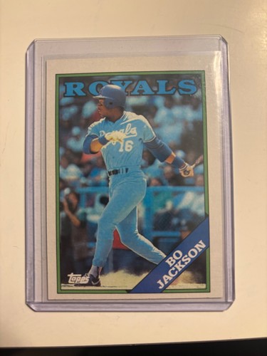 RARE Bo Jackson Royals 1988 Topps #750 Error Card. Misaligned and ...