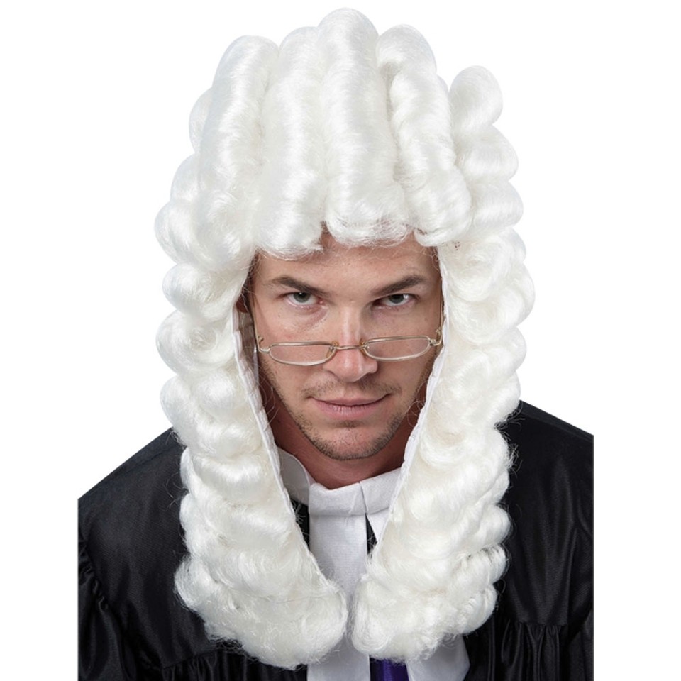 Adult HIGH COURT JUDGE Barrister Gown Legal Fancy Dress Costume Male ...