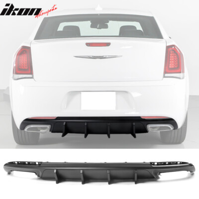 Fits 15-23 Chrysler 300 IKON V2 Style 2PCS Rear Bumper Diffuser PP ...