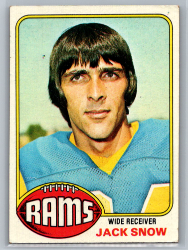 1976 Topps #401 Jack Snow Rams | eBay